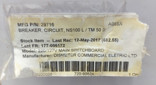 Schneider Electric NS100L Compact Circuit Breaker TM50D Im 500A | eBay