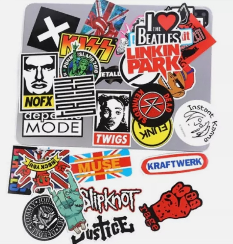 100PCS Rock Band Stickers Lot Punk Music Heavy Metal Bands Sticker ...