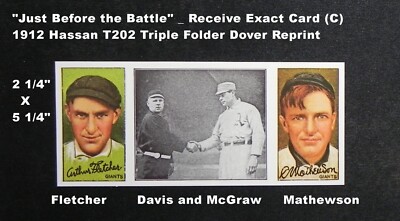1912 HASSAM T202 Triple Folder Dover Reprint "Just Before the Battle ...