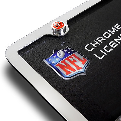 NFL Cincinnati Bengals License Plate Frame Chrome Screw Covers | eBay