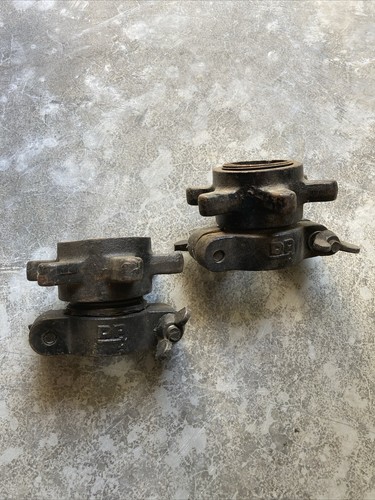 DP BARBELL Vintage SPINLOCK COLLARS 2 inches Ships Wheel Plates Spin ...