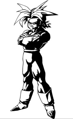 Trunks Dragon Ball Z decal sticker for car/truck laptop window custom ...