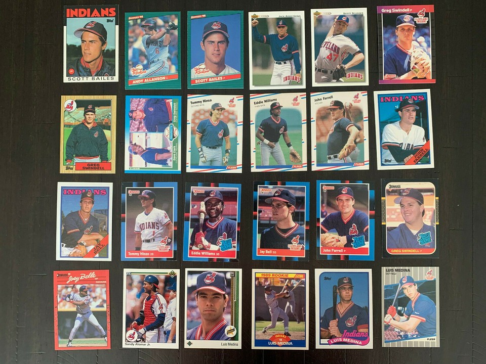 57 different Cleveland Indians Baseball Cards 79-94 inc 1985 Topps Joe ...