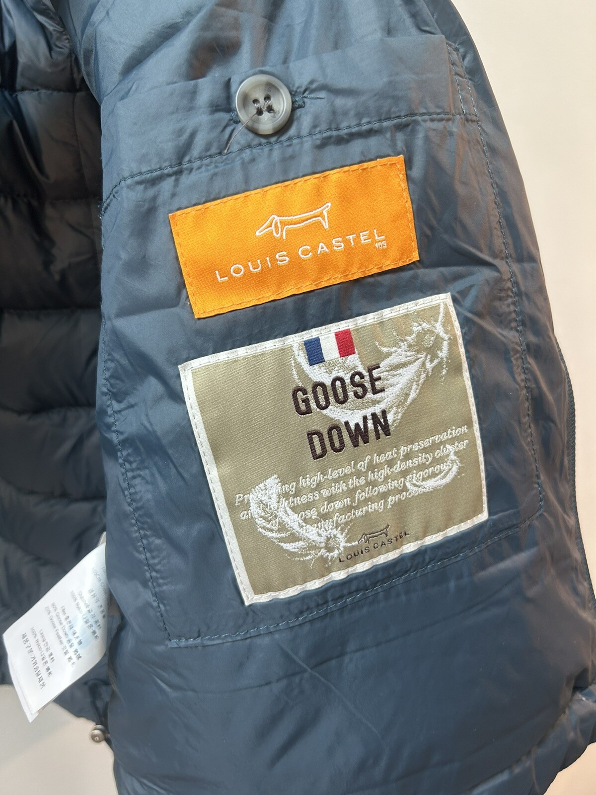 Mens Louis Castel Goose Down Puffer Jacket Size Mediu… - Gem