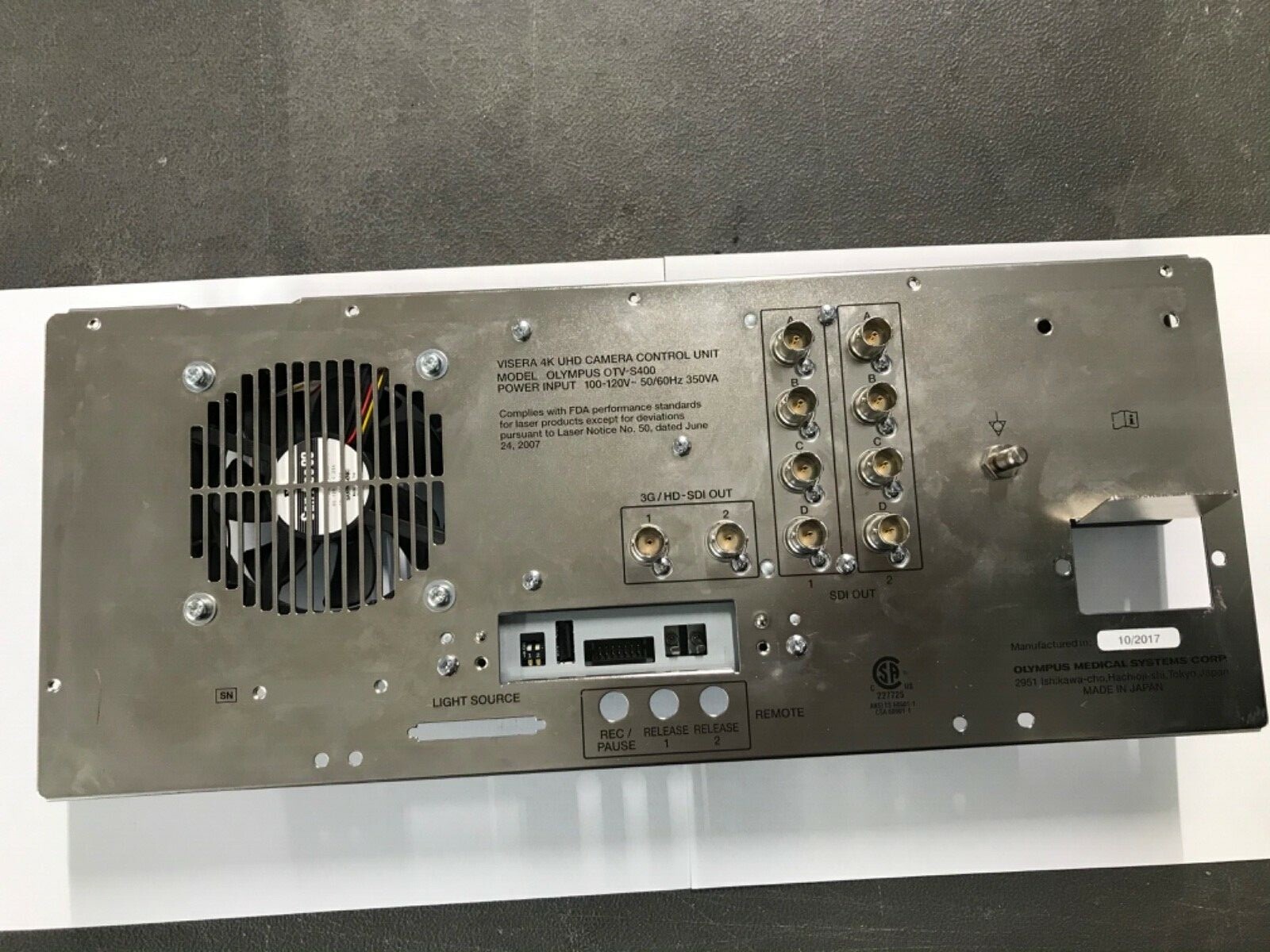 Olympus OTV-S400 Rear Panel | eBay