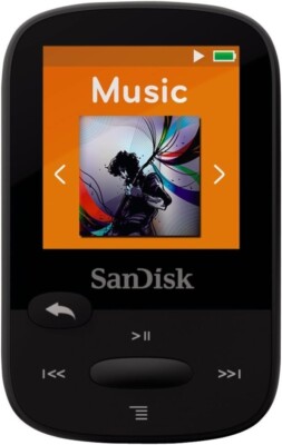 SanDisk Sansa Clip Sport 8GB FM MP3 Music Player microSDHC Slot SDMX24 ...