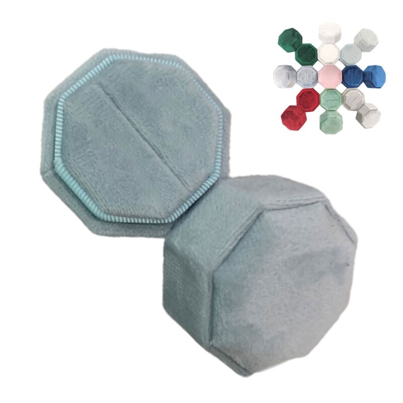 Gorgeous Vintage Geometric Boxes For Proposals Wedding Octagon Holder ...