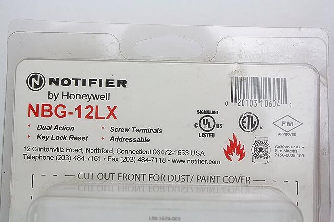 Honeywell Notifier Nbg-12Lx Fire Alarm Addressable Pull Station Key ...