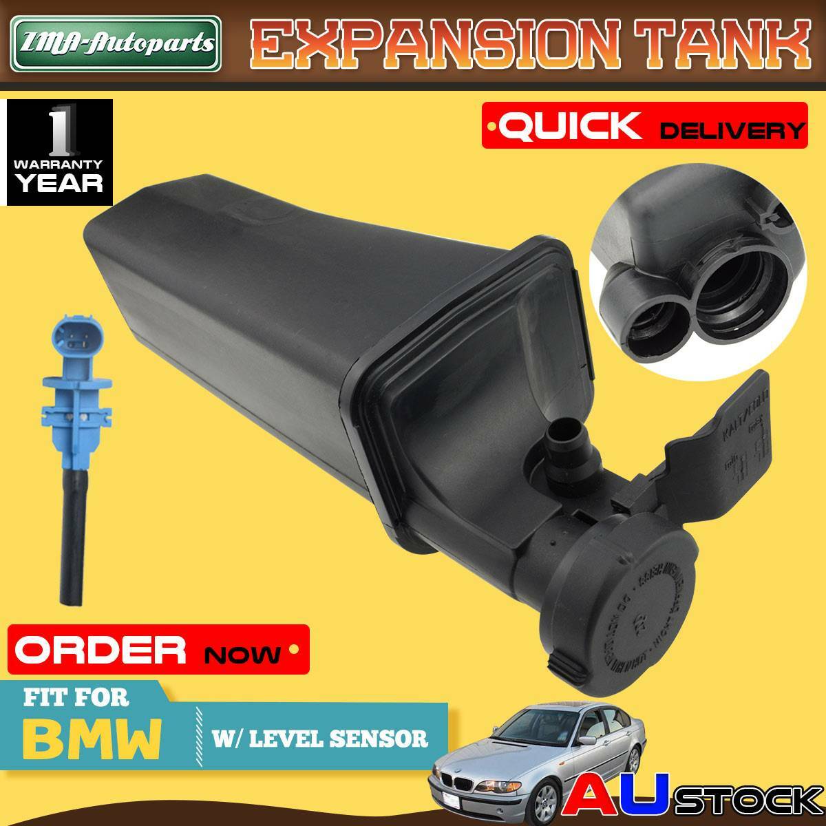 Radiator Coolant Expansion Tank for BMW E46 316i 318i 320d 330d E53 X5 ...