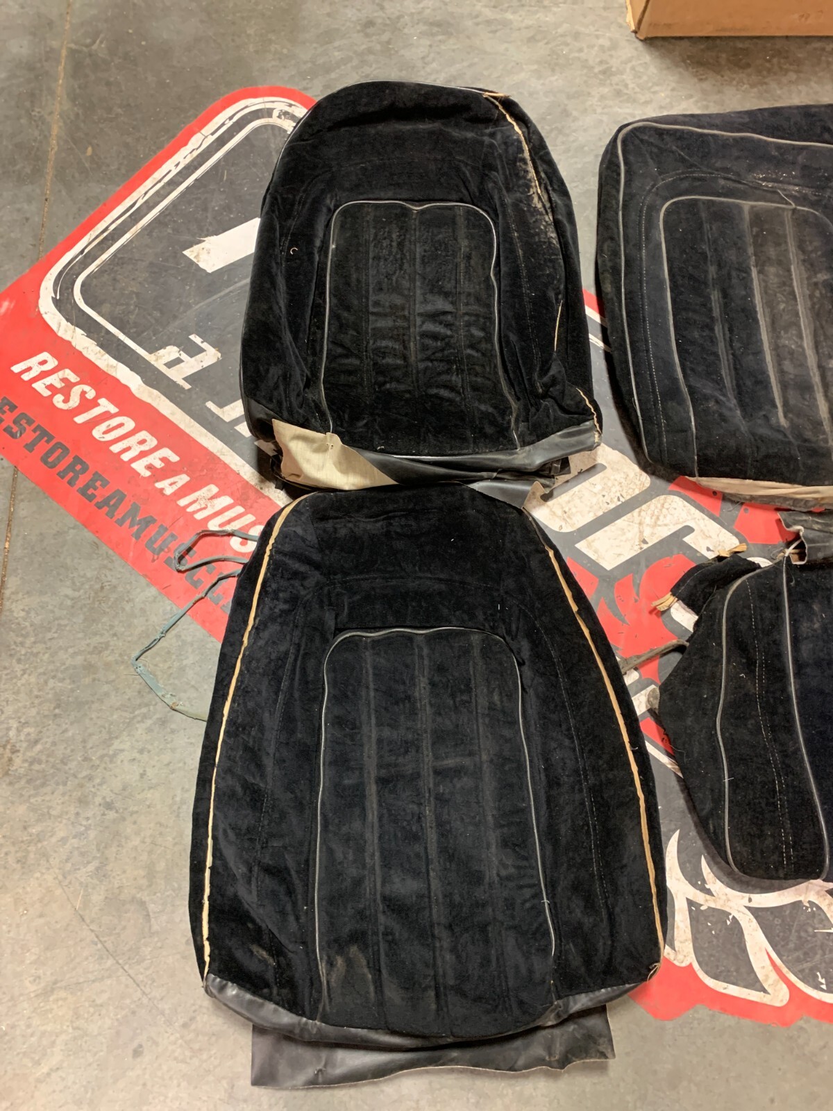 1977 Pontiac Trans Am Deluxe Lombardy Cloth Seat Covers - Black | eBay