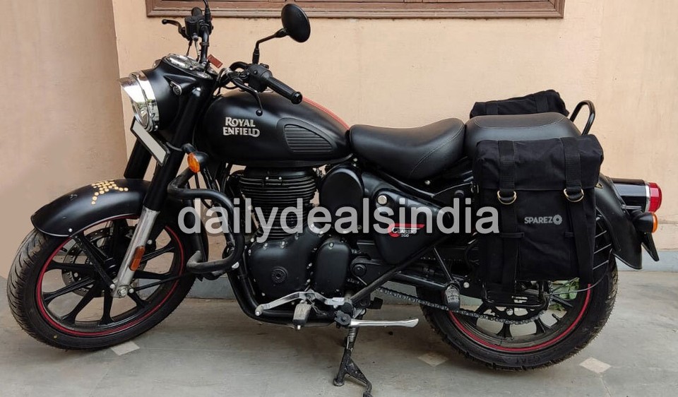 Fit For Royal Enfield METEOR & CLASSIC REBORN 350" Black Color Pannier ...