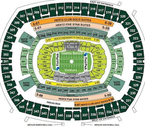4 NY JETS SEASON TICKETS WITH GOLD PARKING- CLUB LEVEL | eBay