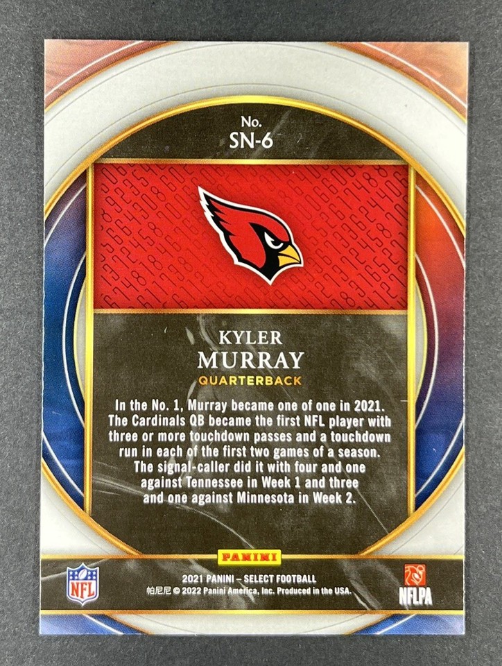 2021 Panini Select - Select Numbers #SN-6 - Kyler Murray | eBay