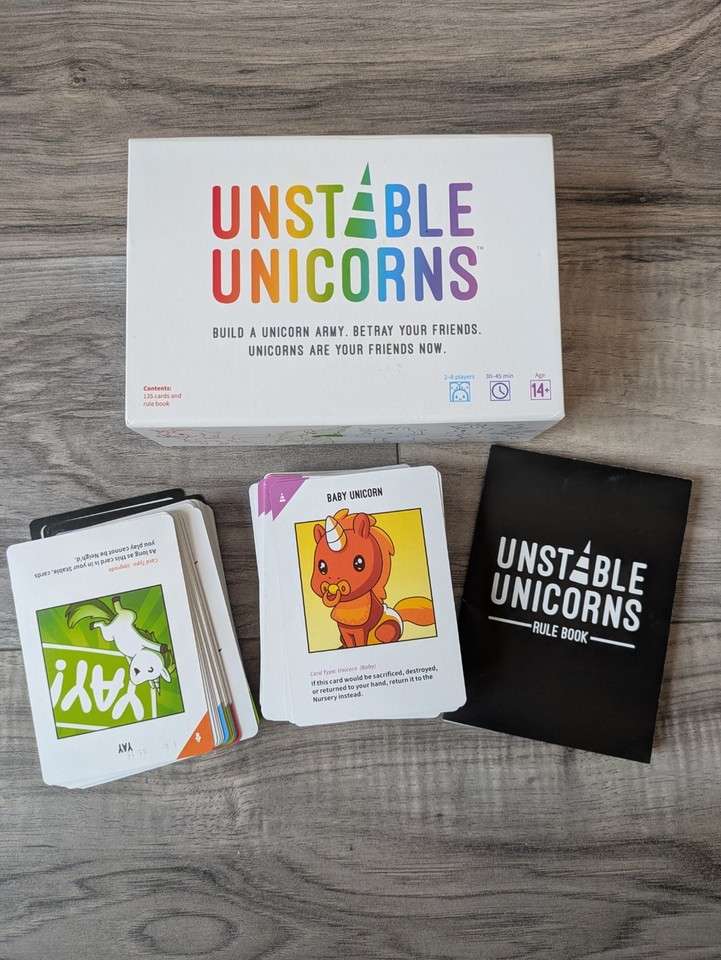 Unstable Unicorns Card Game For 2-8 Players Ages 8+ complete | eBay.de