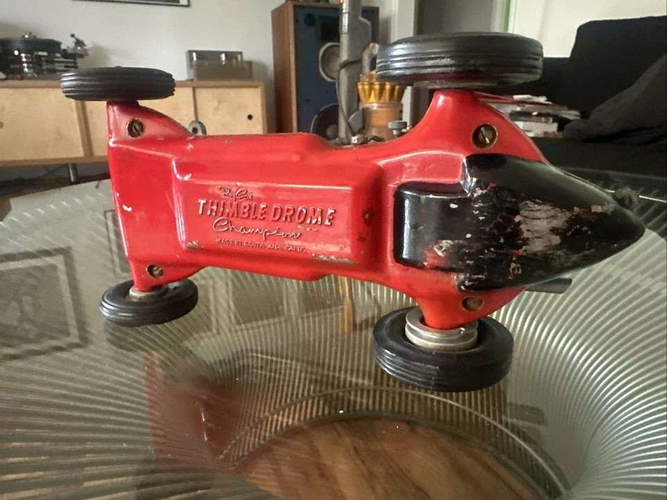 Rare Roy Cox Thimble Drome "Lightning Bug" Tether Car With Cameron .19 ...