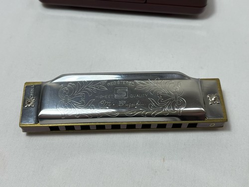 Suzuki 1072 Folkmaster Diatonic Harmonica in C Maj 10 Hole Vamper Mouth ...