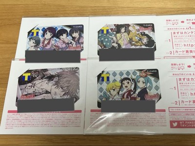 Monogatari Series T-Card Set Of 4 | eBay UK