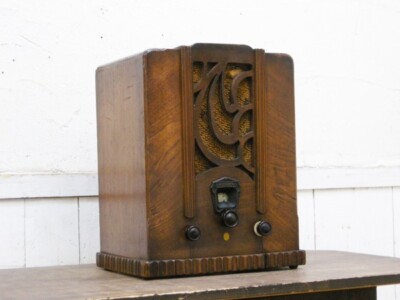 ARIA 4 Tube Radio Taisho Early Showa Antique Retro Vintage Working ...