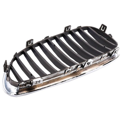 Bumper Hood Chrome Grill Grille Kidney Front L + R for BMW E60 E61 ...