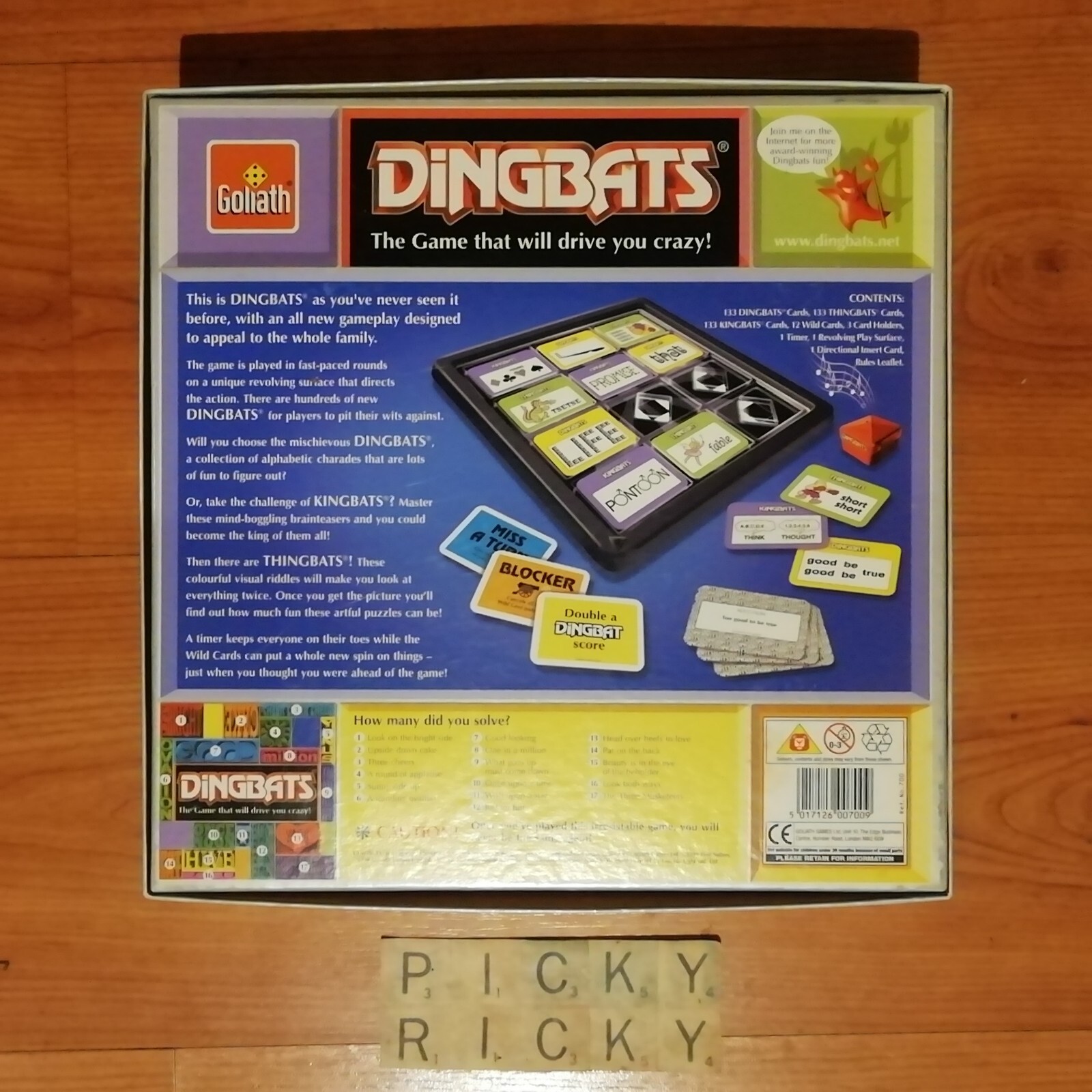 Dingbats Board Game Goliath 1999 Age 10 Complete for sale online | eBay