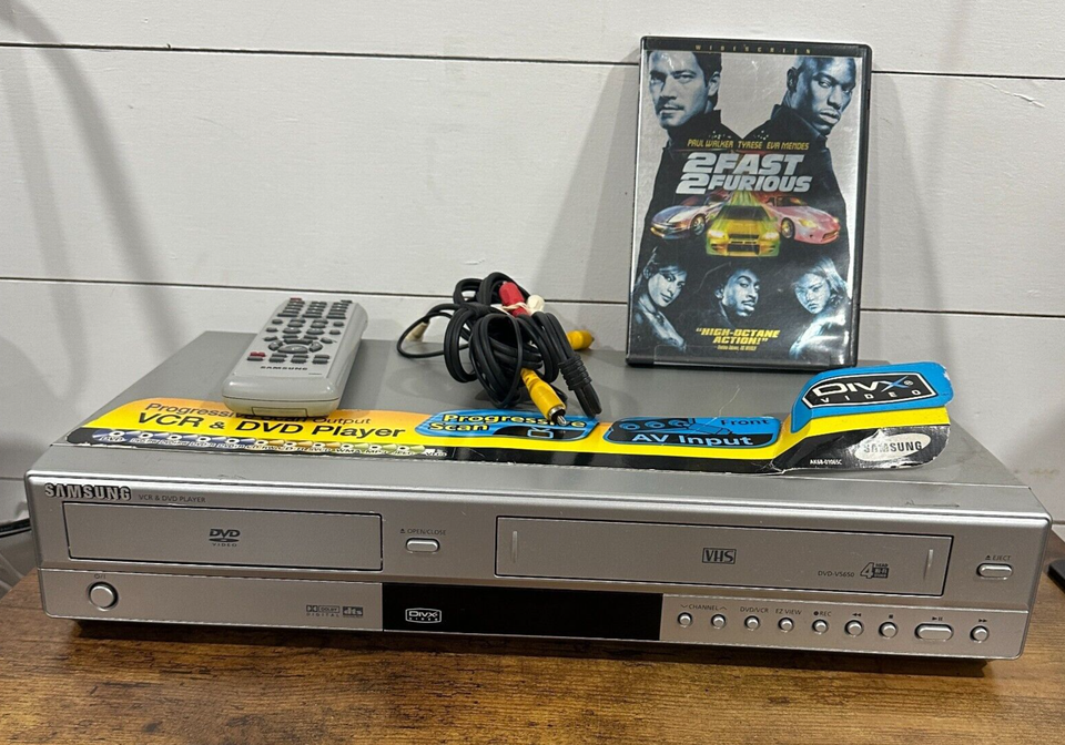 Samsung VCR & DVD Player DVD-V5650 4 Head VHS Player Fully Tested W ...