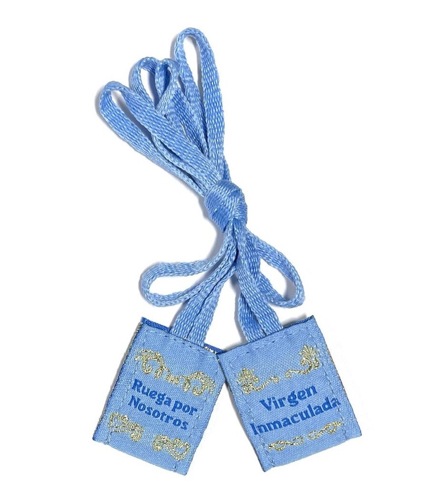 Blue Scapular Immaculate Conception.Escapulario de La Inmaculada ...