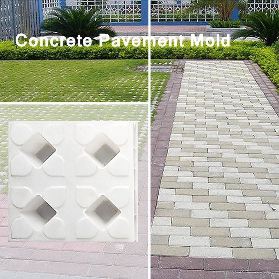 Concrete Brick Mould Reusable Stone Floor Road Mold Practical for Home ...