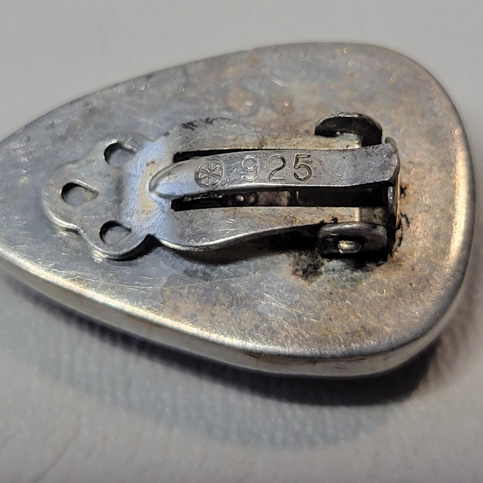 VINTAGE DESERT ROSE TRADING DTR 925 STERLING SILVER CLIP ON EARRINGS ...