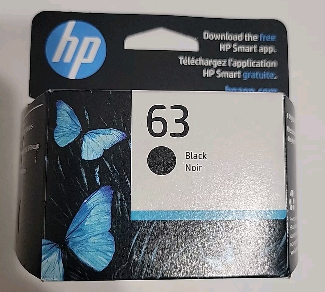 HP 63 Ink Cartridge - Black (6C7V9AN) 196548715541 | eBay