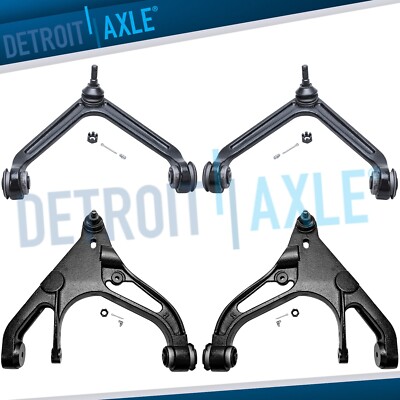 (4pc) Front Upper & Lower Control Arm for 2002 2003 2004 2005 Dodge Ram ...