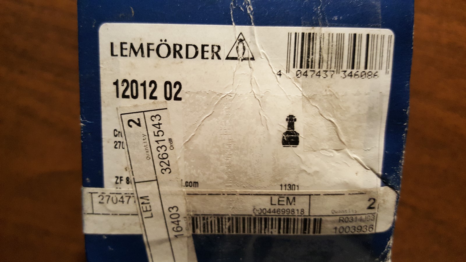 Suspension Ball Joint Lemforder 12012 02 for sale online | eBay