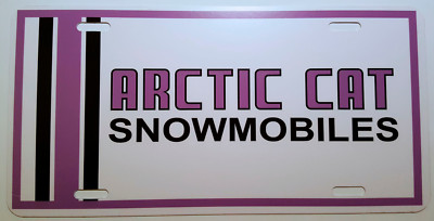 Vintage Arctic Cat Snowmobile Dealer Sign Novelty License Plate (010 ...