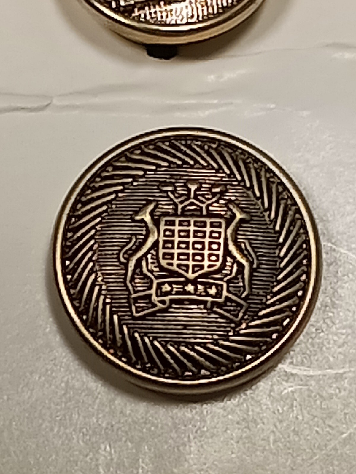 ️ Vintage Metal Button Covers World Locations Decor | eBay