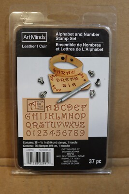 Artminds Alphabet And Number Stamp Set 632350 | eBay