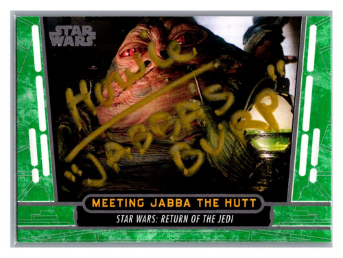 Howie Hammermann Jabba The Hutt Signed Trading Card TC9627 | eBay