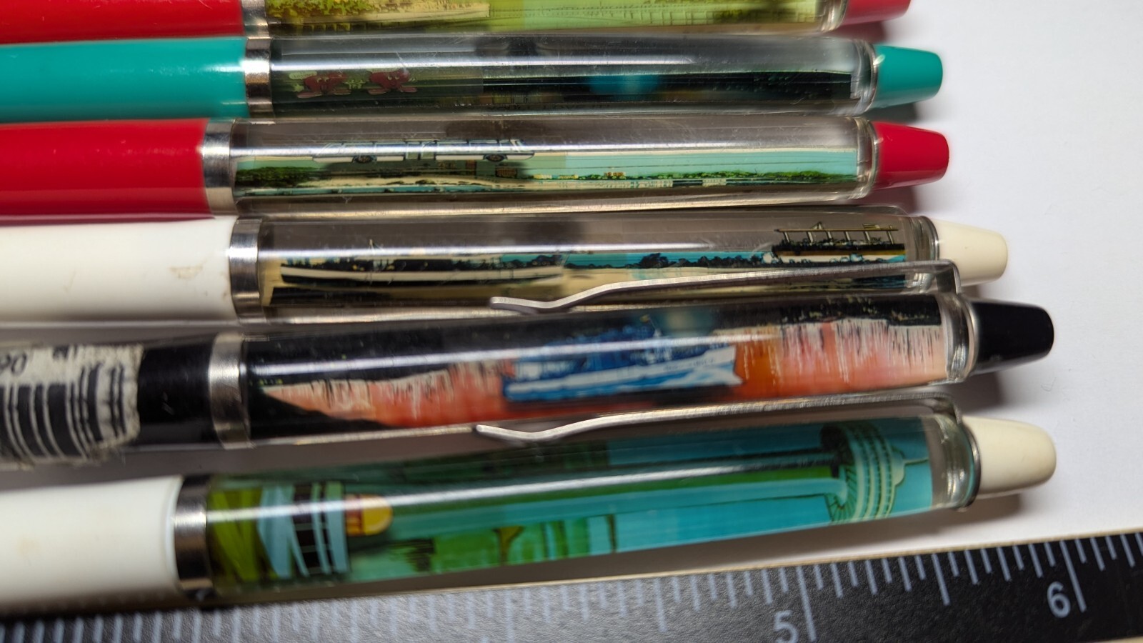 VINTAGE 7 LOT FLOATY NIAGARA FALLS PENS MADE IN DENMARK | eBay