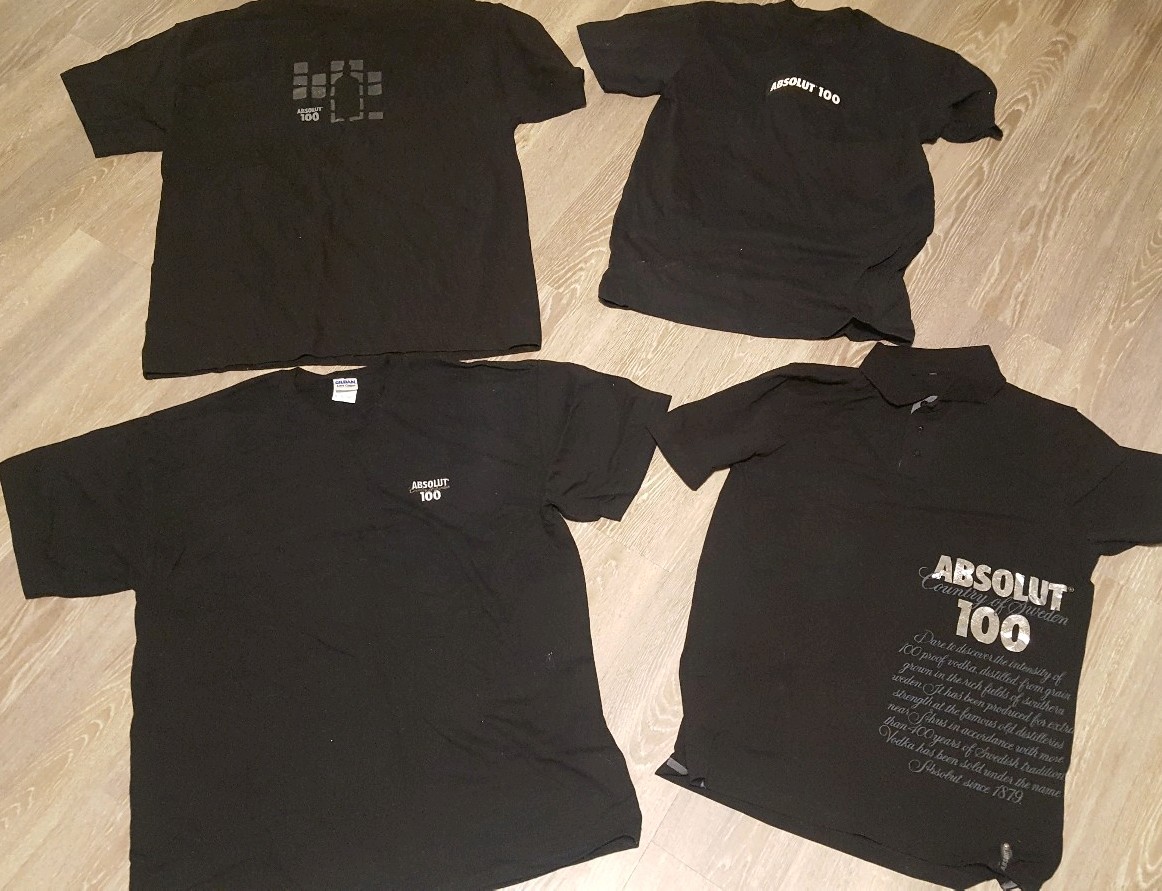 Absolut 100 / Absolut Vodka shirt / tshirt collection black | eBay
