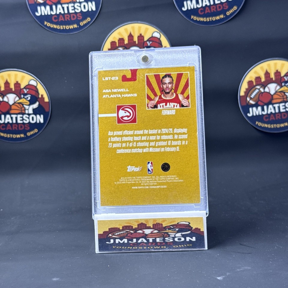 2025-26 Topps Basketball Asa Newell Limited Stock Legends RC #LST-23 ...