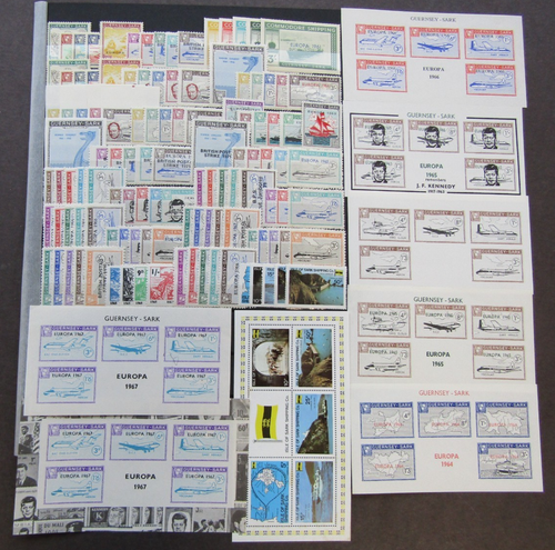 SARK - SUPERB MNH COLLECTION OF 34 x LOCAL SETS & MINI SHEETS - 1961 ...