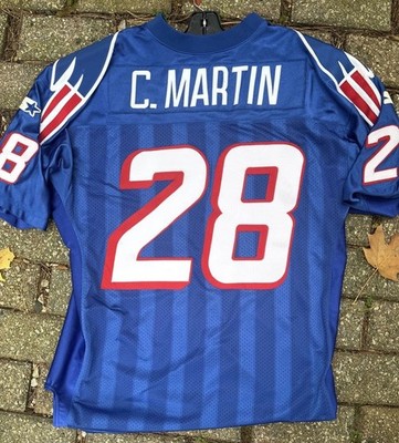 Vtg CURTIS MARTIN Pro Authentic New England Patriots 90s Jersey Starter ...