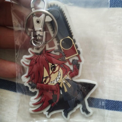 Black Butler Grell Rubber Keychain North American Limited Genuine ...