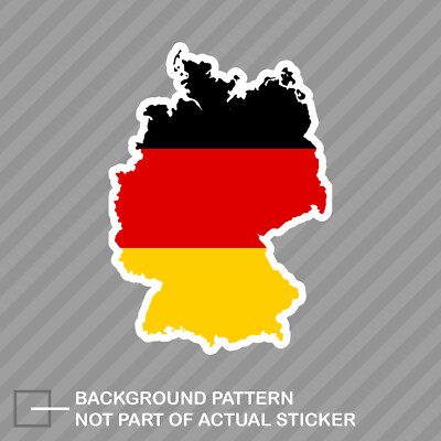 German Shaped Germany Flag Sticker Decal Vinyl country pride | eBay