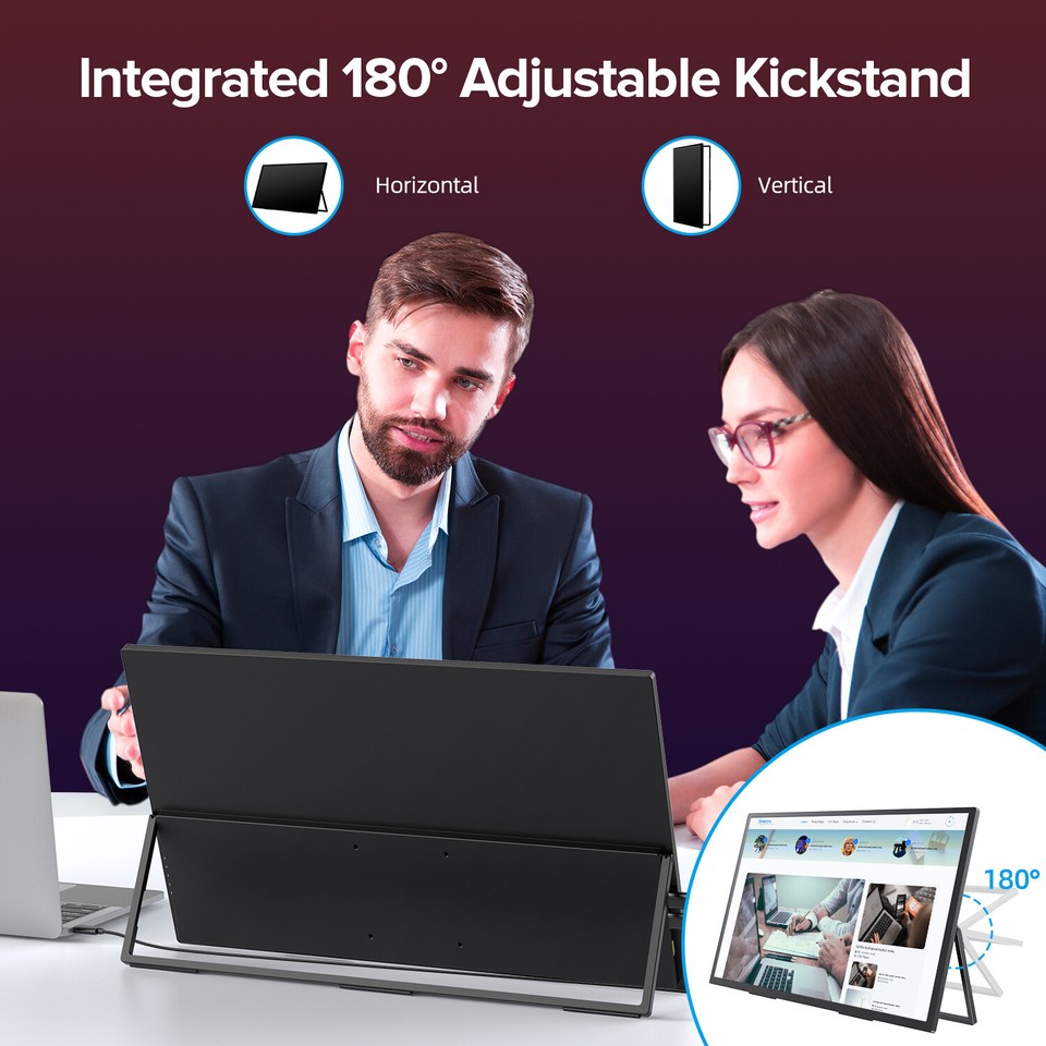 Used | 18.4" 4K 3840x2160 Portable Monitor Display Type-C Monitor ...