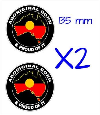 Aboriginal Proud Stickers TWO (2) 135 mm each | eBay Australia