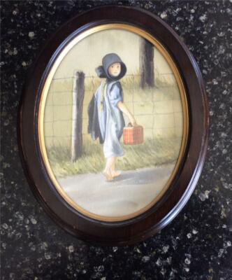 Charming Watercolour of Mennonite Girl-Canadian Artist-M.Dymond Howe ...