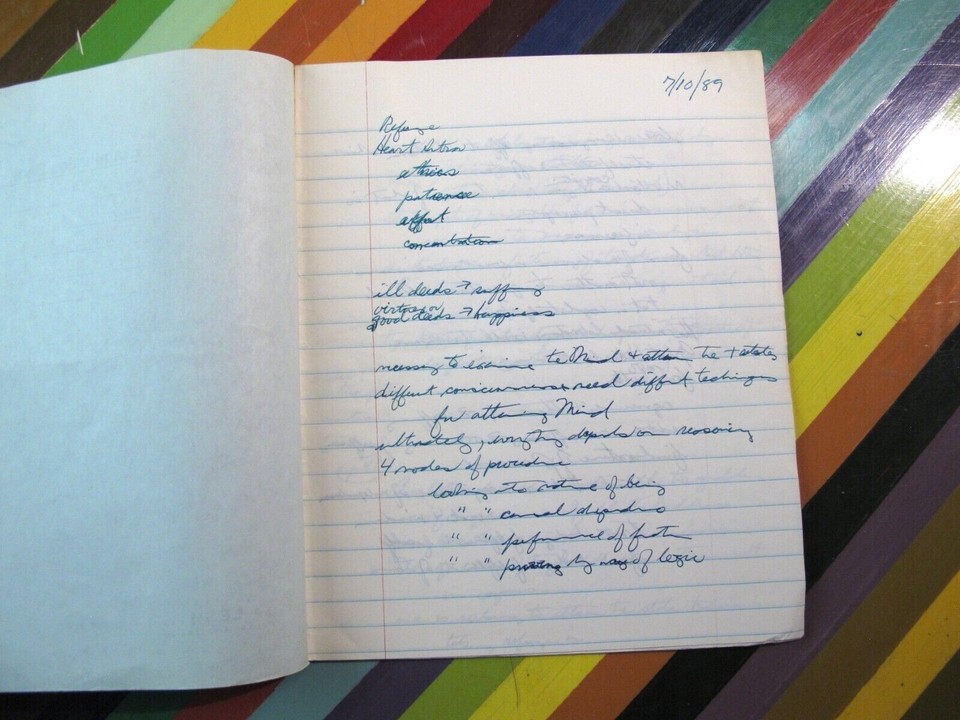 vtg Dalai Lama memorabilia 1989 Los Angeles visit attendee notebook ...