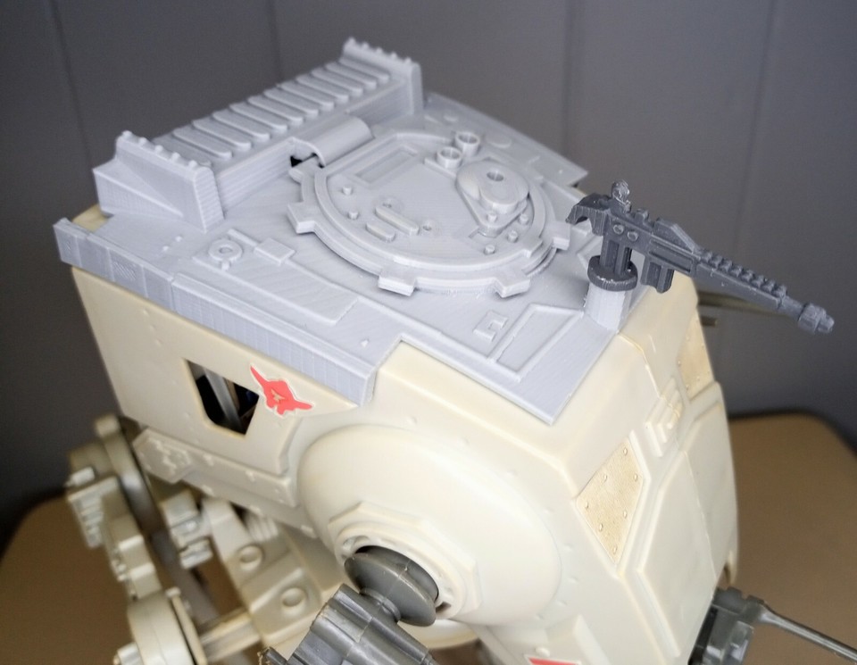 Star Wars Kenner AT-ST Parts - Replacement Top Canopy, Hatch & Gun 3D ...