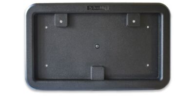 Full Size Black Plastic License Plate Frame for Truck Cargo Trailer RV ...