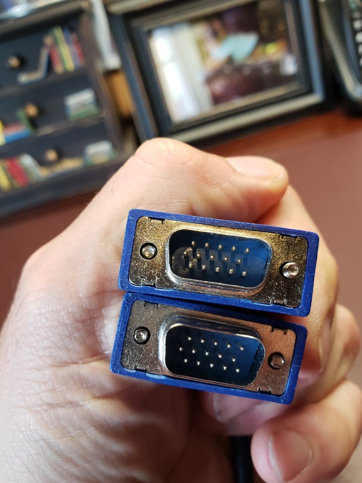 SVGA SUPER VGA Monitor 15PIN M/M Male To Male Cable CORD FOR PC TV HDTV ...