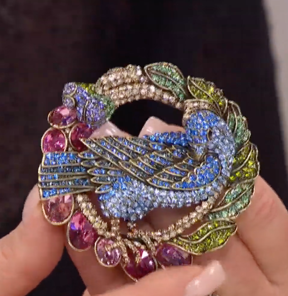 New $190 HEIDI DAUS Spring is Awakening Crystal Pin Bird Aviary | eBay